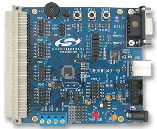 C8051F340-TB - Silicon Labs - Development Kit, C8051F340 Target Board, USB Debug Adapter ...