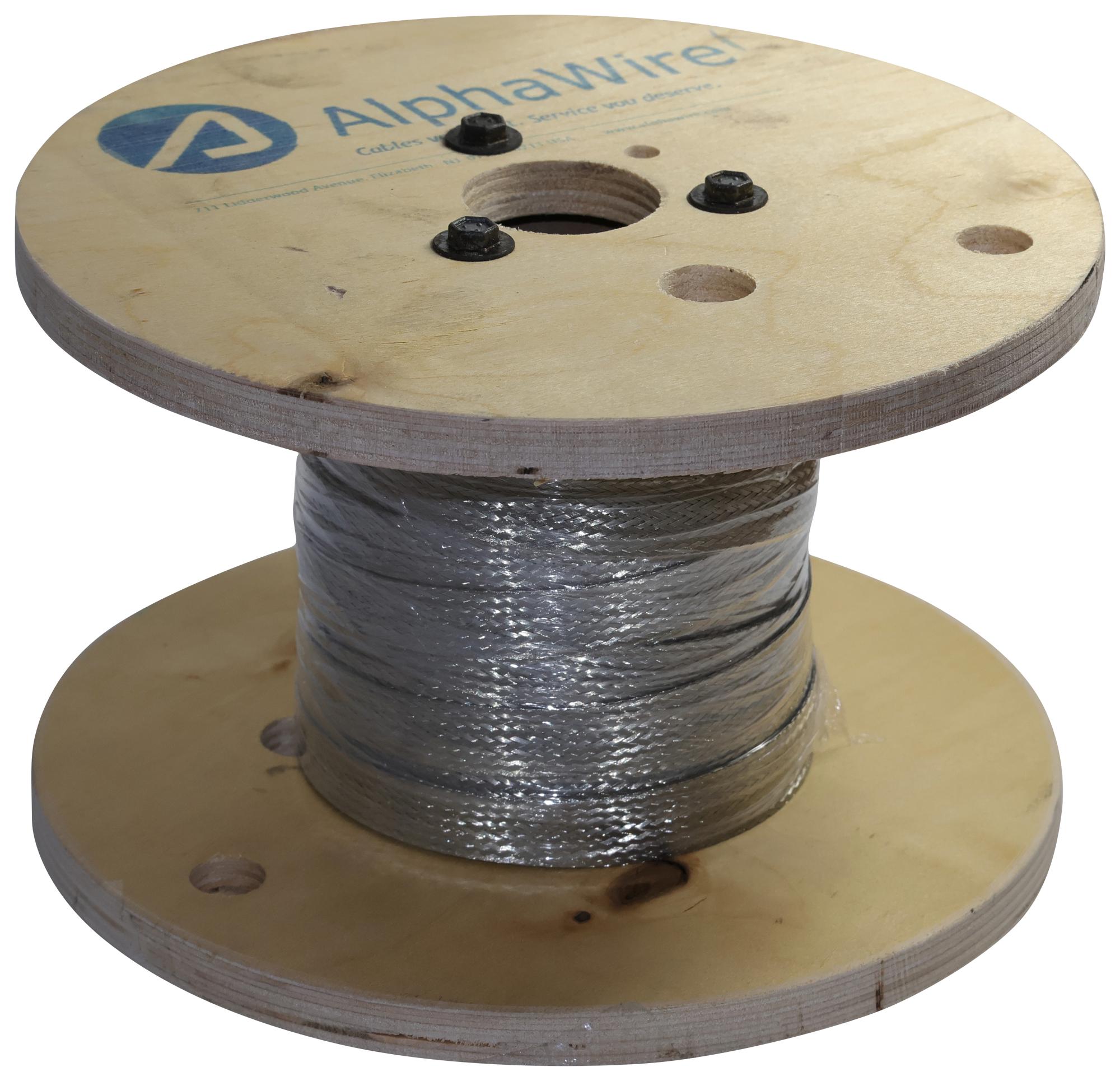 1233 SV005 - Alpha Wire - Sleeving, Braided, Copper | element14 Korea