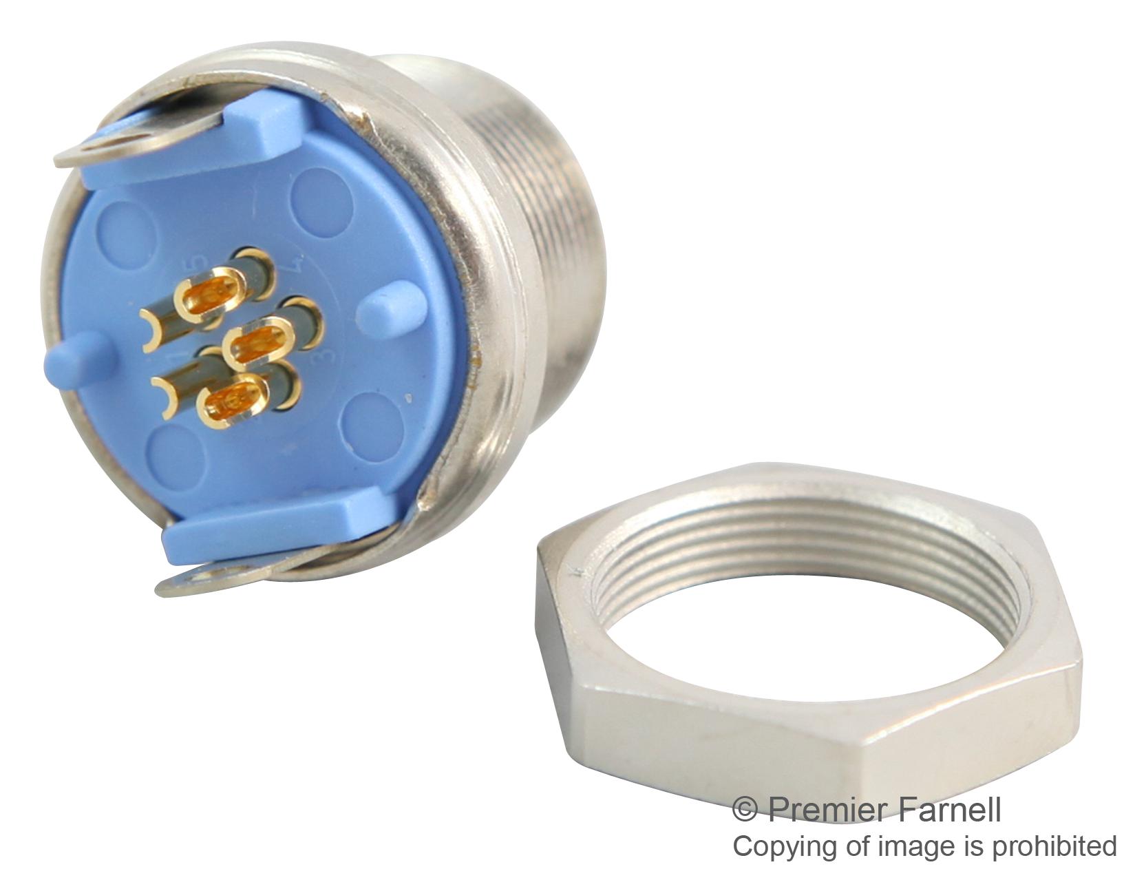 T01-0580-S05 - Te Connectivity - Circular Connector, T01 Series, Panel ...