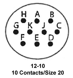 KPSE01E12-10P - Itt Cannon - Circular Connector, KPSE, Cable Mount ...