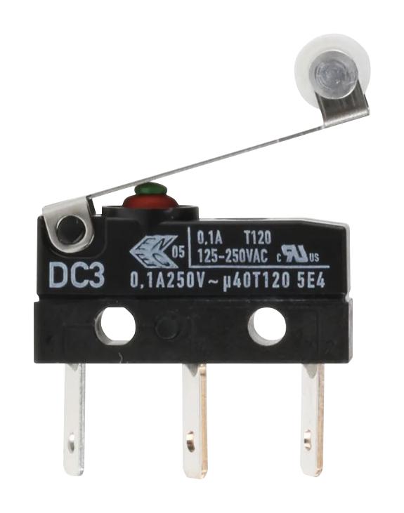 DC3C-L1RC - Zf - Microswitch, Snap Action, Roller Lever | element14 Korea