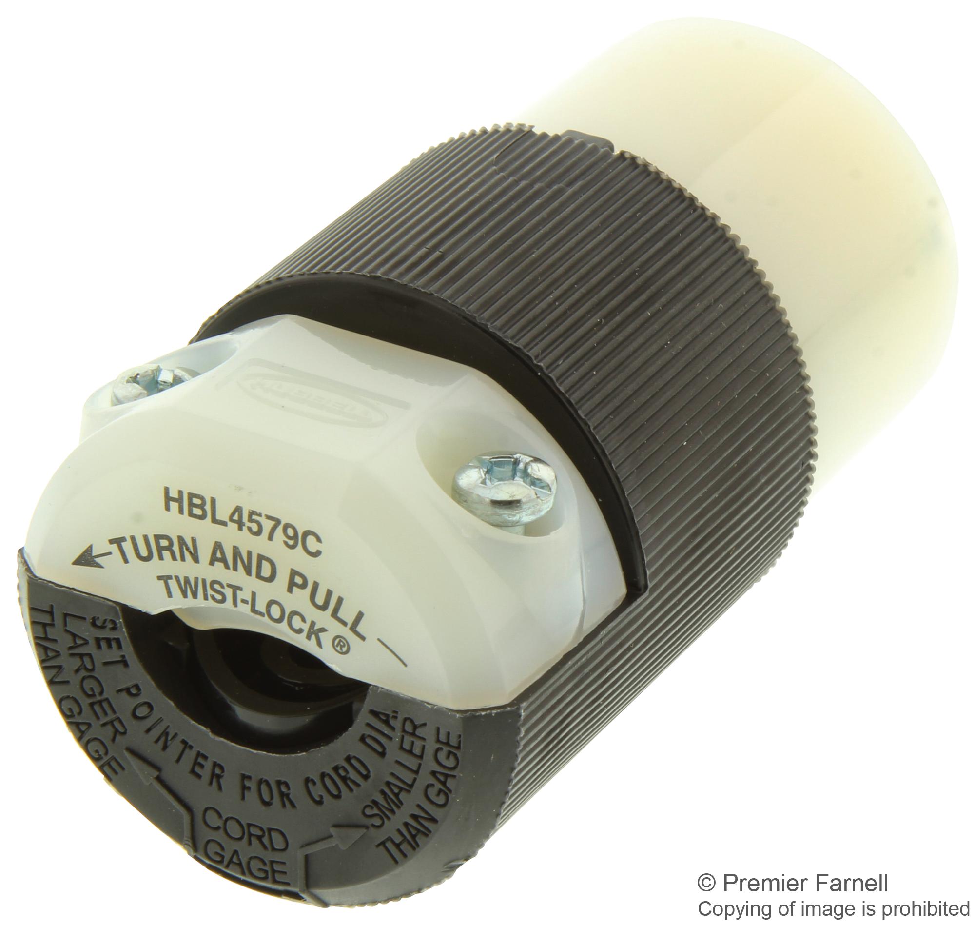 HBL4579C - Hubbell Wiring Devices - Connector Backshell, Connector Body ...