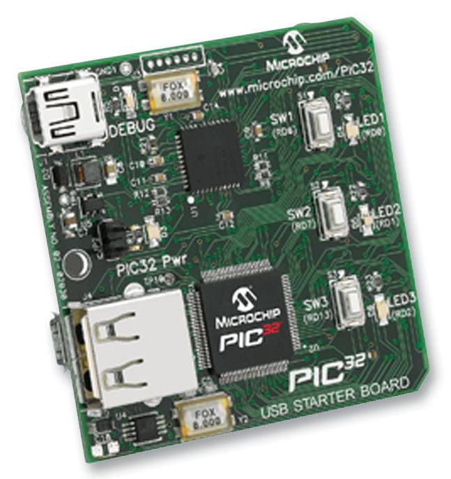 DM320003 - Microchip - PIC32, USB OTG, STARTER KIT | element14 Korea