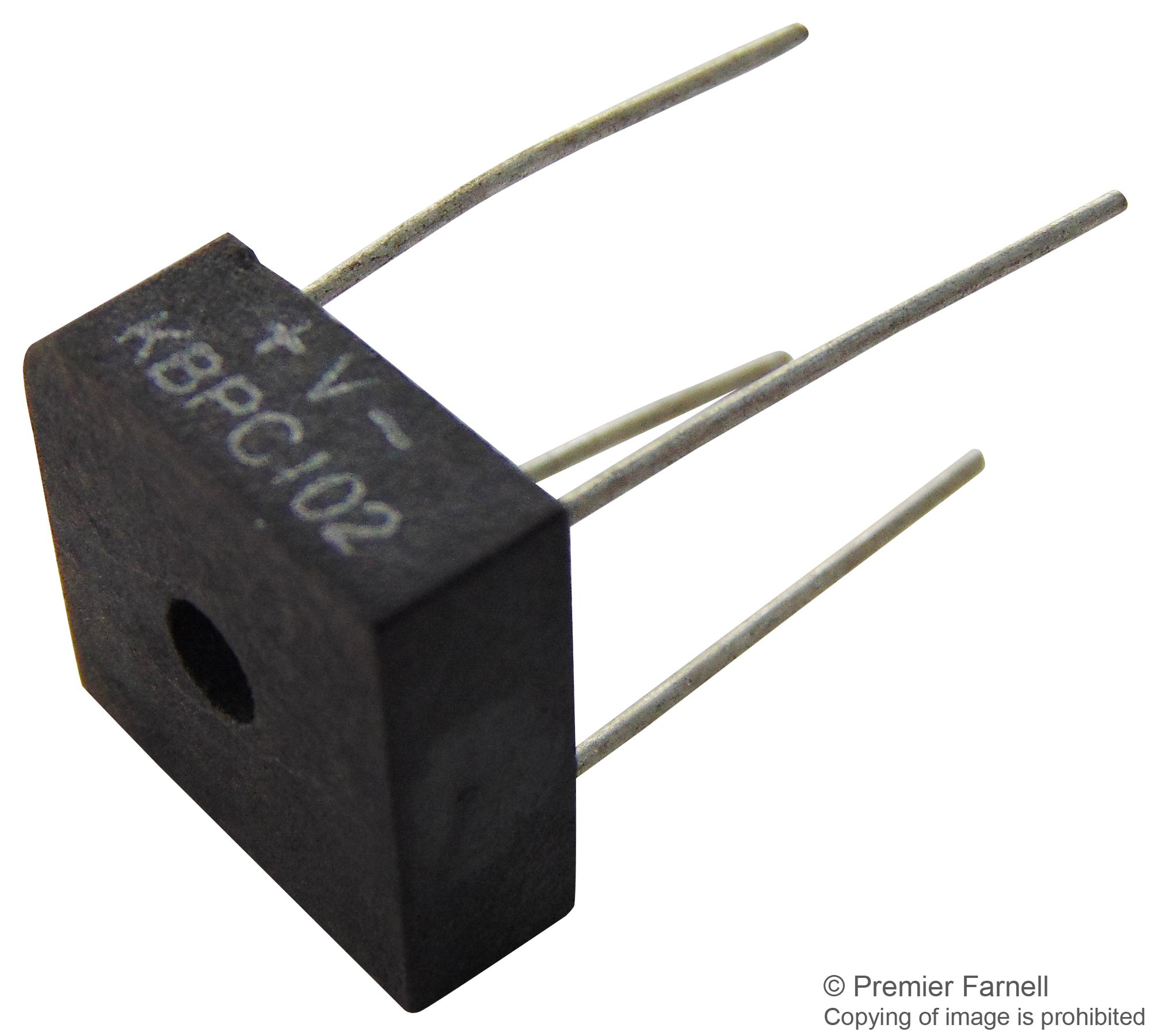 KBPC102. - Vishay - Bridge Rectifier, Single Phase, 200 V | element14 Korea