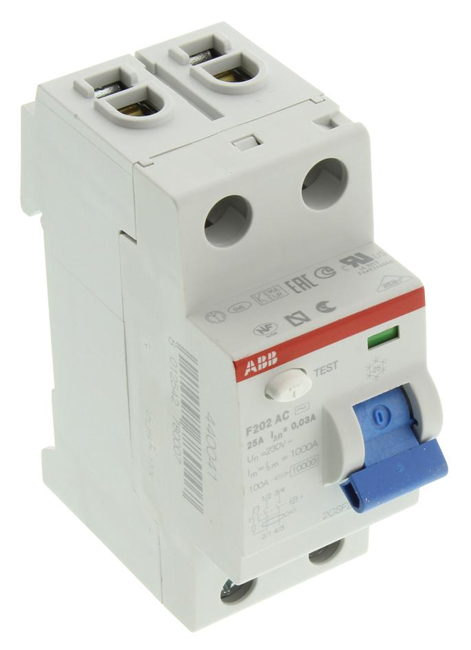 F202AC-25/0.03 - Abb - Thermal Magnetic Circuit Breaker, Residual Current, F200 | element14 Korea