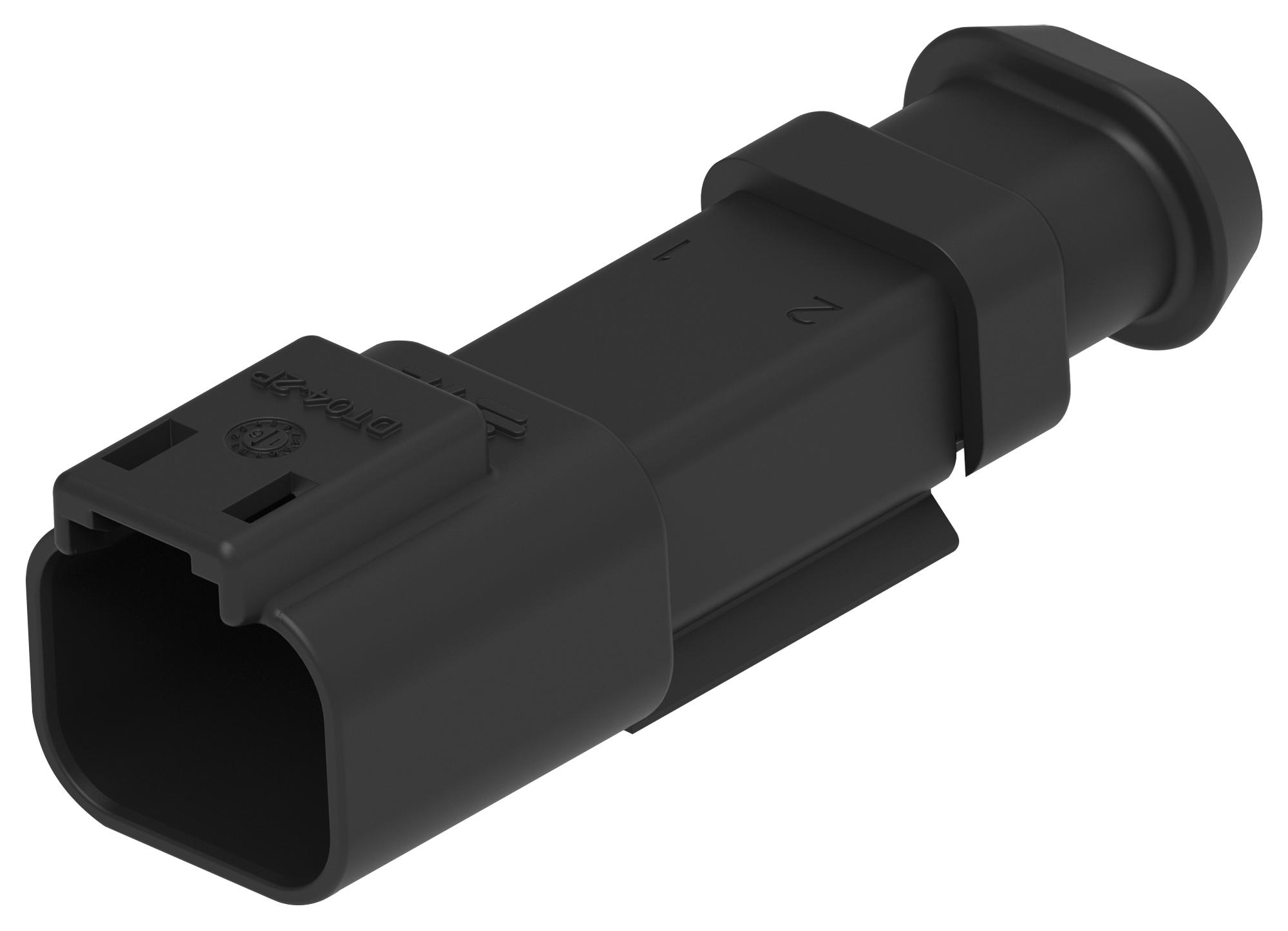 DT04-2P-CE09 - Deutsch - Te Connectivity - Automotive Connector Housing, DT, Receptacle ...