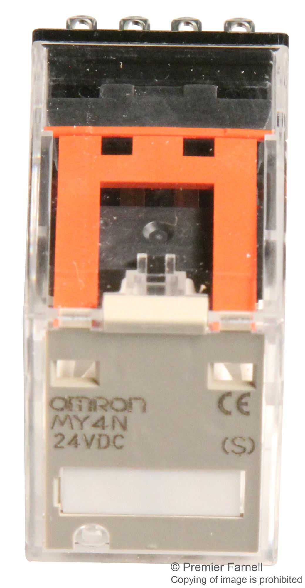 MY4N DC24 - Omron Industrial Automation - Power Relay, 4PDT, 24 VDC | element14 Korea