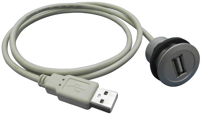 09 45 452 1920 - Harting - USB Cable, Type A Plug to Type A Receptacle ...