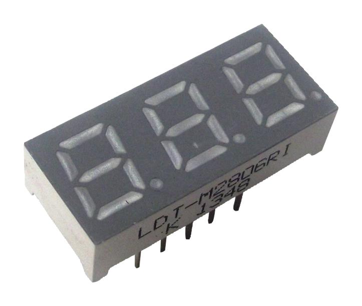LDT-M2806RI - Lumex - 7 Segment LED Display, InfoVue, Red | element14 Korea