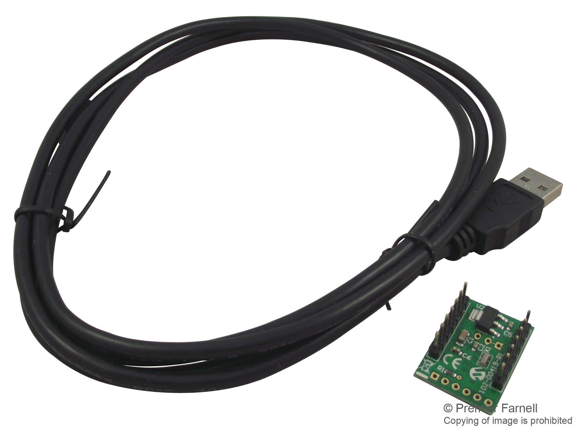 ADM00419 - Microchip - Breakout Module, MCP2210 USB to SPI Master Converter, Used with MCP2210 ...