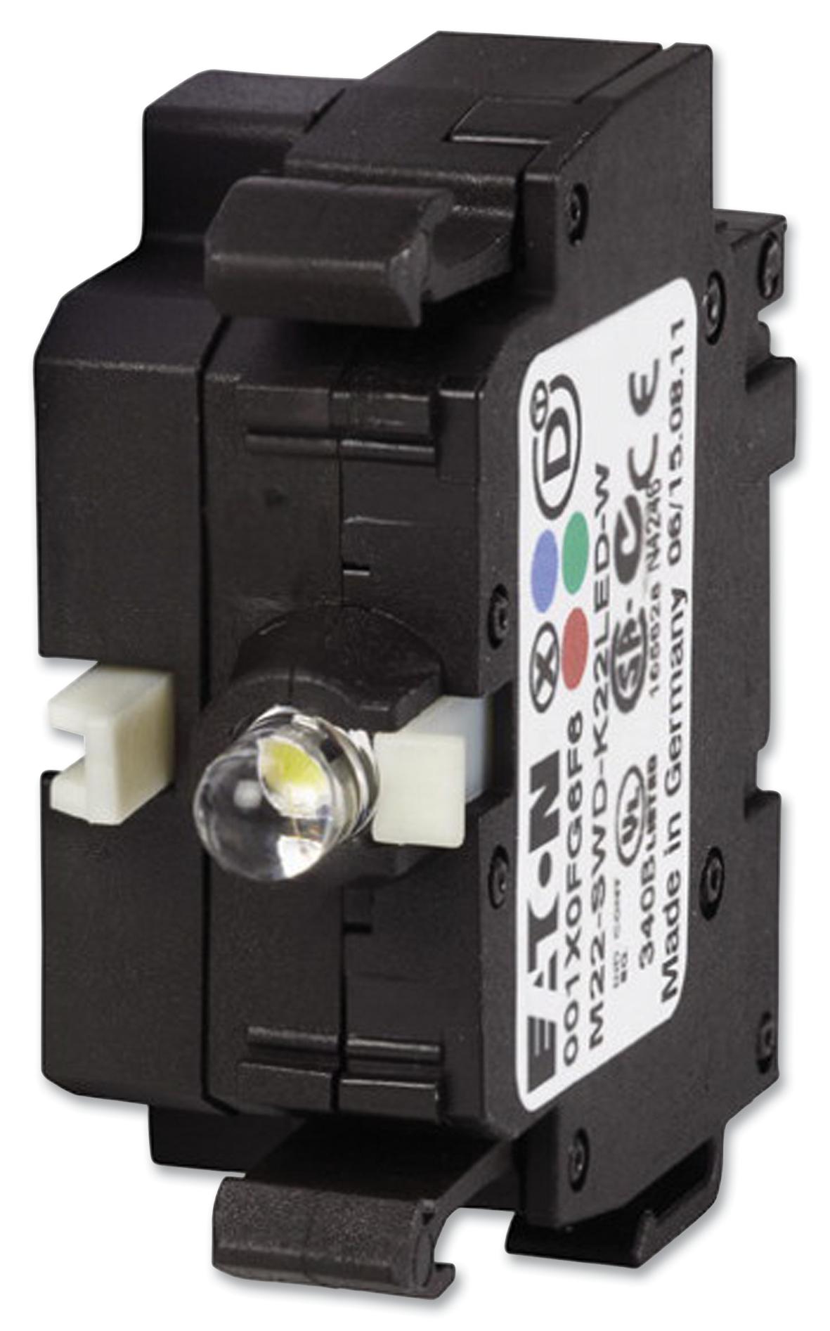 M22-SWD-K22LED-B - Eaton Moeller - Changeover Contact, Blue LED, Front | element14 Korea