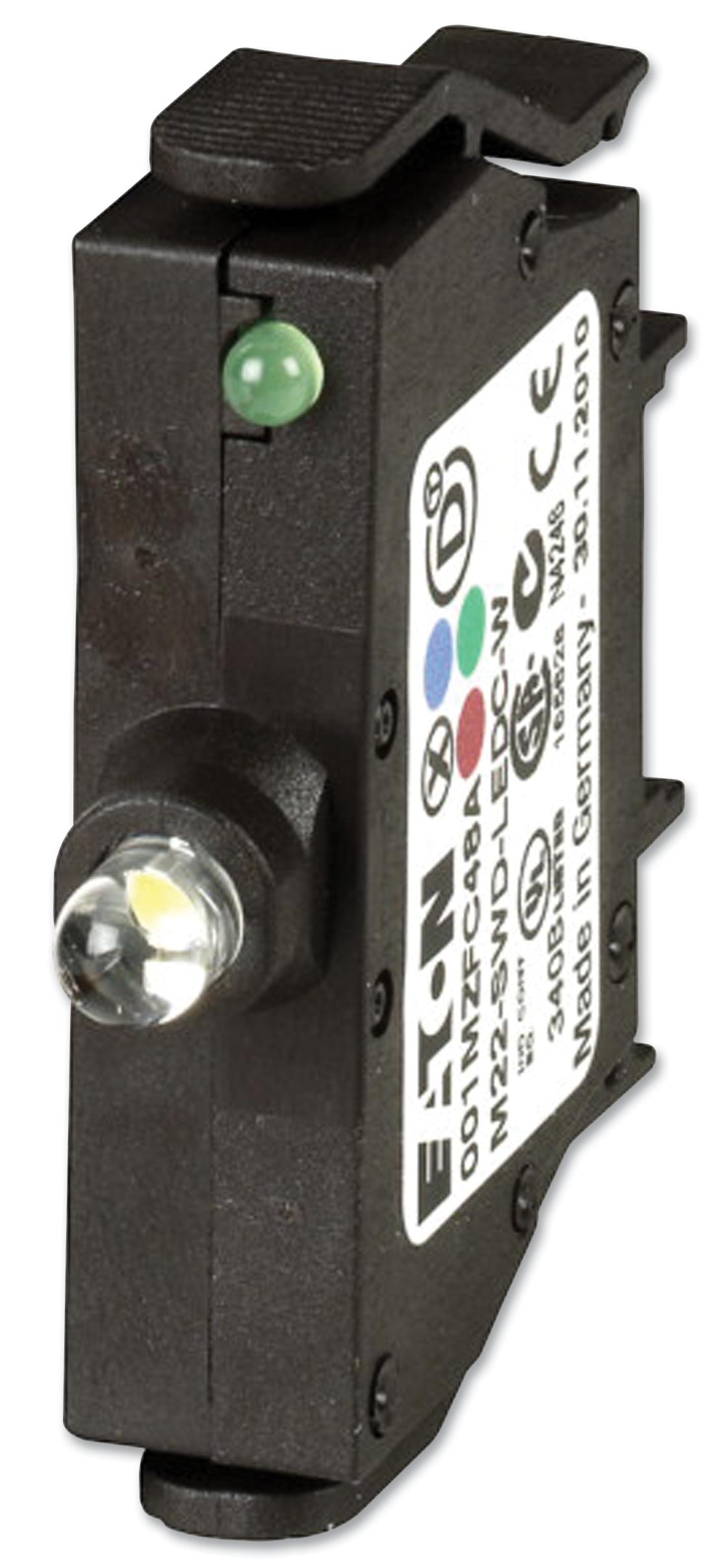 M22-SWD-LEDC-B - Eaton Moeller - Contact Block, Blue LED, Base Fixing ...