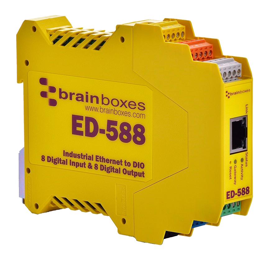 ED-588 - Brainboxes - I/O Module, Ethernet to Digital, 8 Inputs | element14 Korea