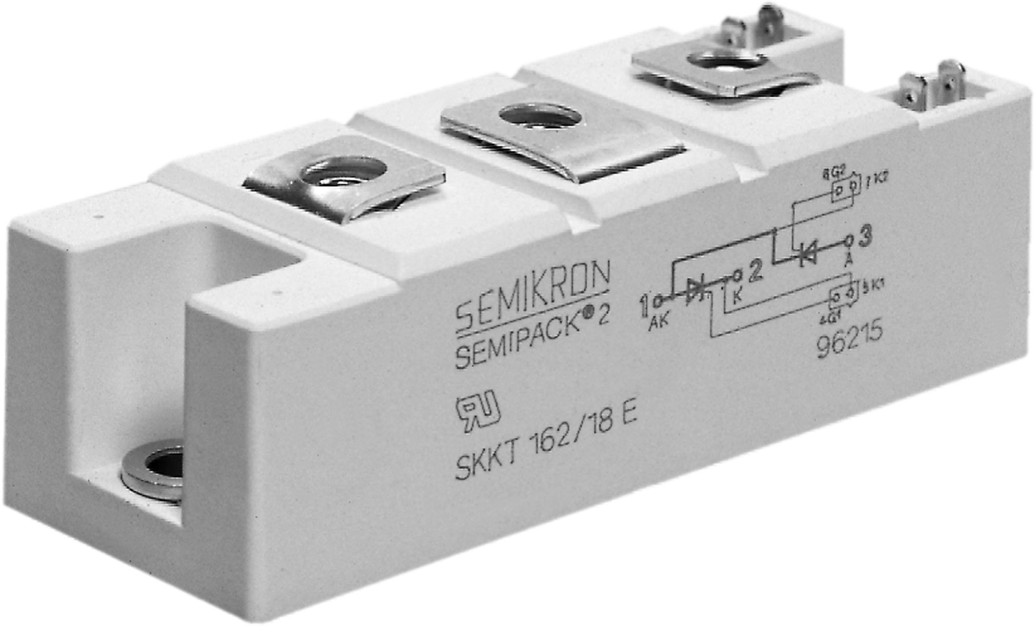 SKKH 162/18 E - Semikron - Thyristor Module, Series Connected , 265 A ... SKKH 162/18 E - Semikron - Thyristor Module, Series Connected , 265 A ...