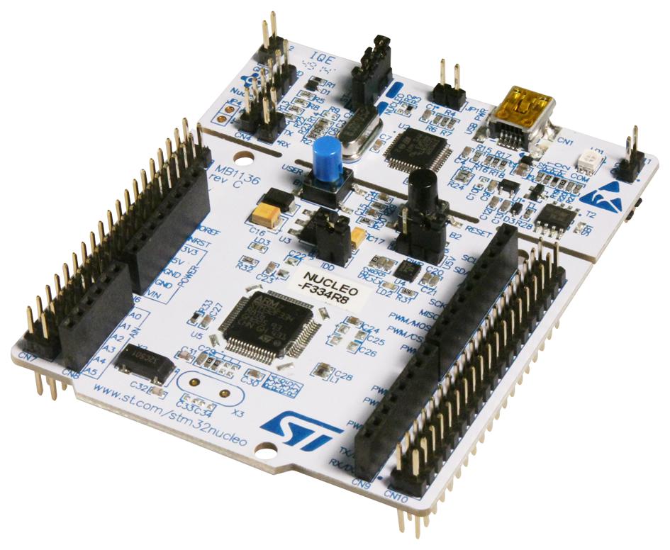NUCLEO-F334R8 - Stmicroelectronics - Development Board, STM32F334R8 MCU, ST-LINK/V2-1 Debugger ...