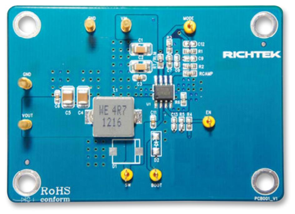 EVB_RT7272BGSP - Richtek - Evaluation Board, Synchronous Step-Down Converter, High Efficient ...