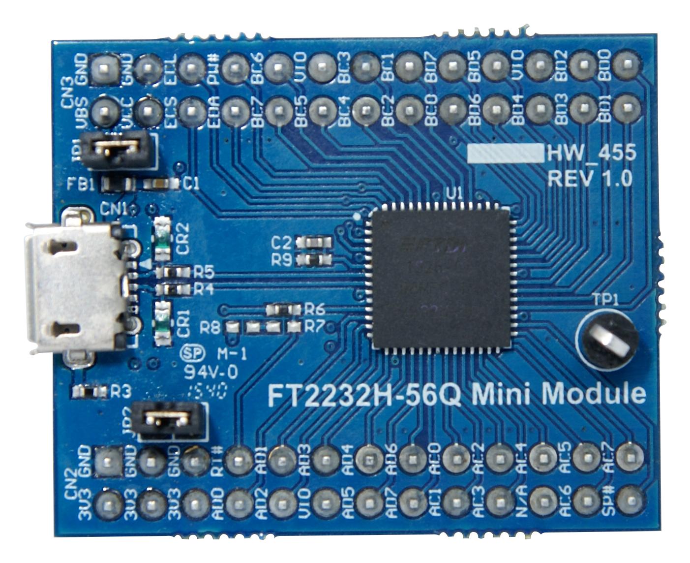 FT2232H-56Q MINI MDL - Ftdi - Evaluation Board, USB-FIFO/Serial, 480Mb/s Two-port Bridge ...