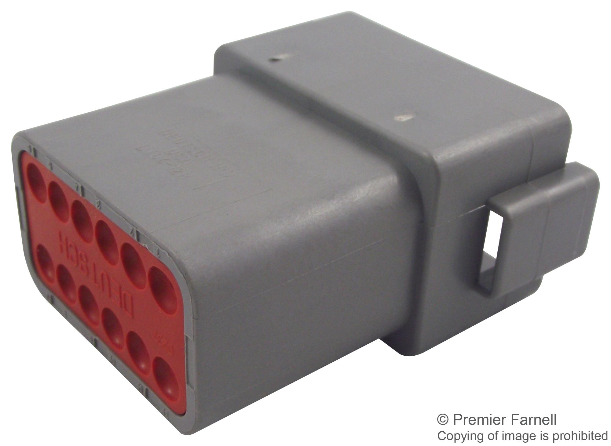 DT04-12PA - Deutsch - Te Connectivity - Automotive Connector Housing, IP68, DT | element14 Korea