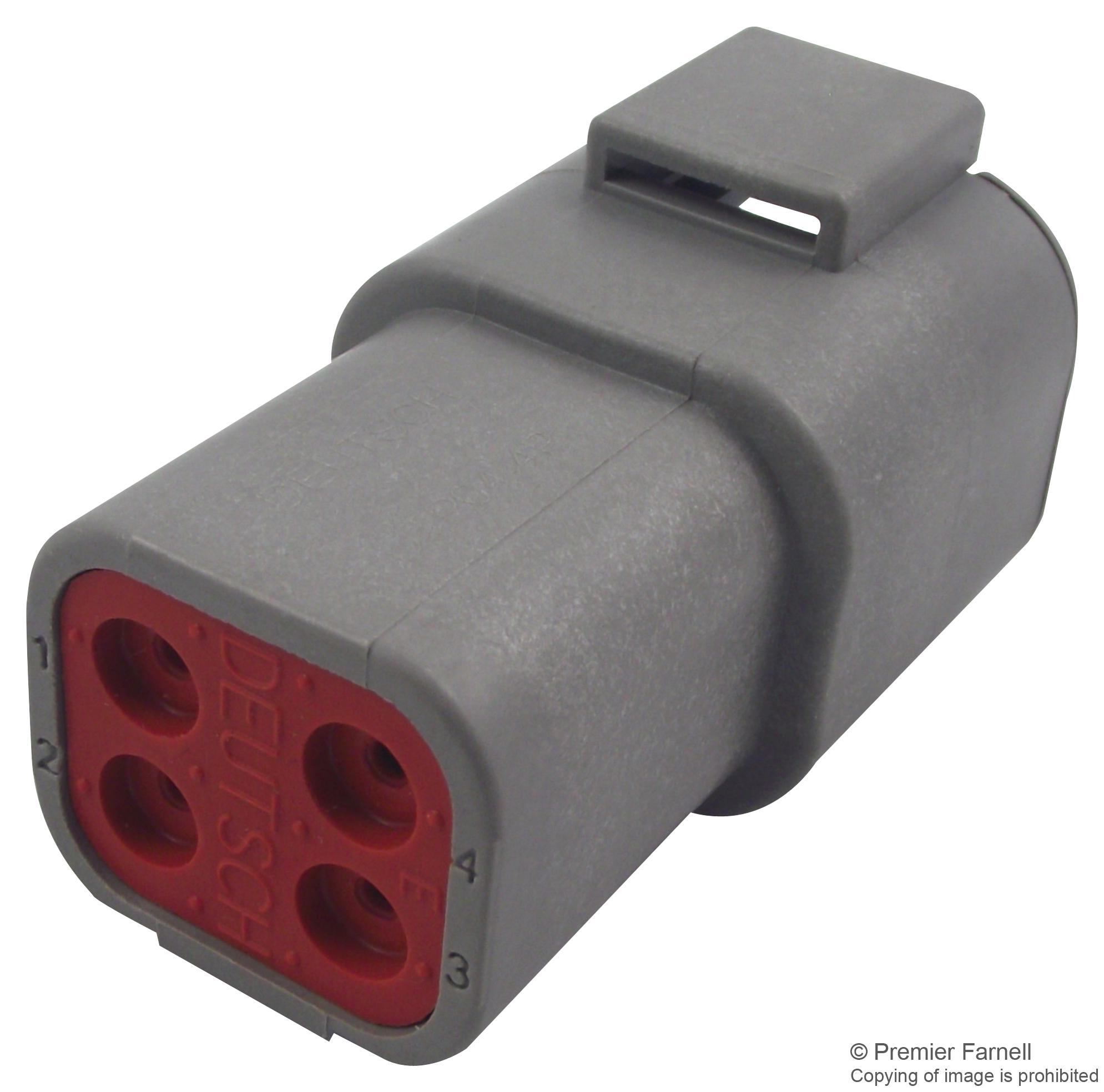 DTP04-4P-C015 - Deutsch - Te Connectivity - Automotive Connector Housing, IP68, DTP | element14 ...