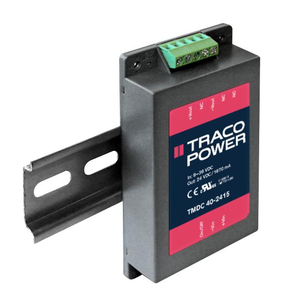 TMDC 40-2415 - Traco Power - Isolated Chassis Mount DC/DC Converter, ITE, 4:1 | element14 Korea