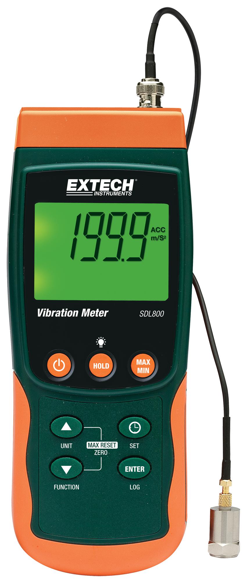 SDL800 - Extech Instruments - Data Logger, Vibration Meter, 1 Channel ...