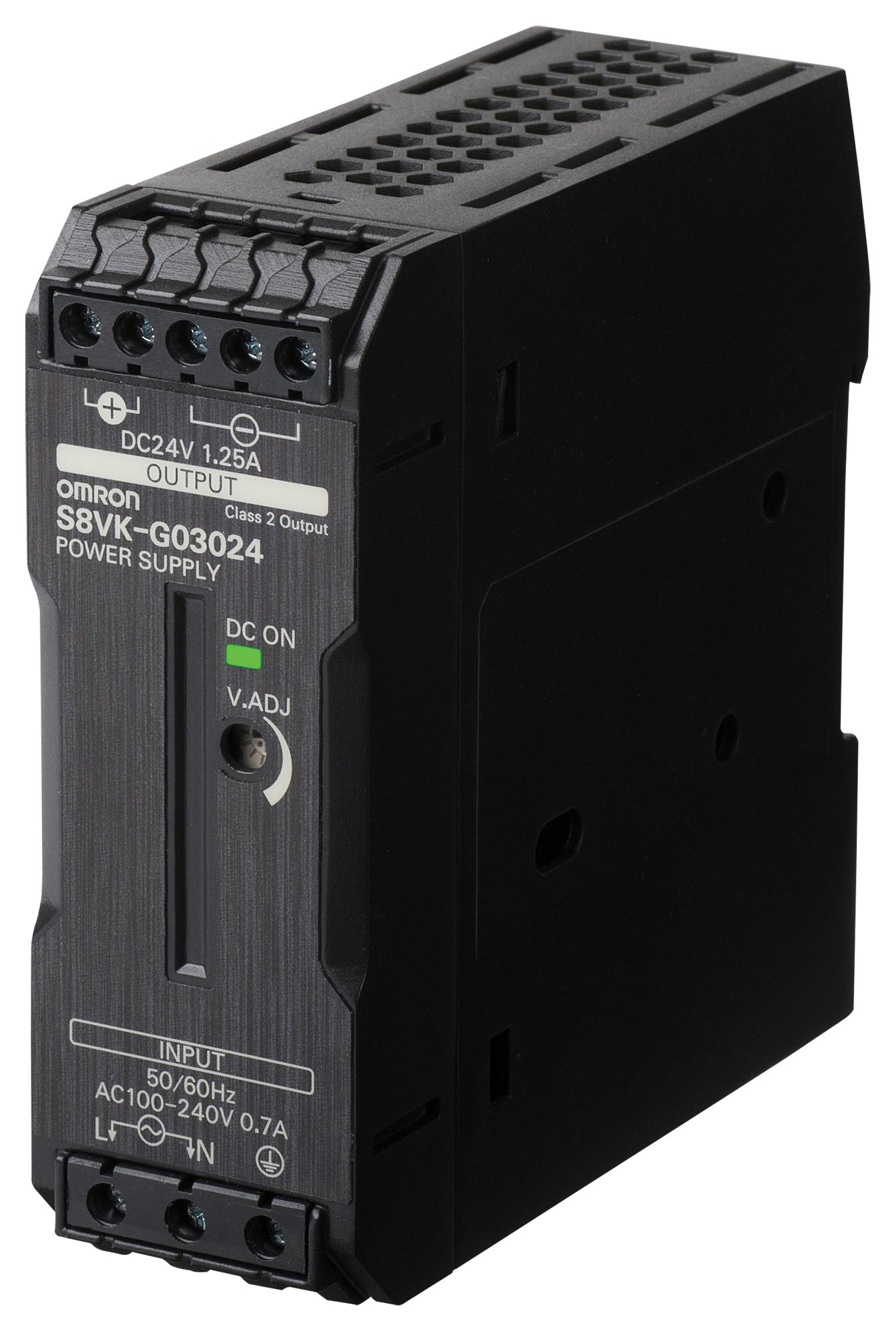 S8VK-G03024 - Omron Industrial Automation - AC/DC DIN Rail Power Supply (PSU), ITE, 1 Output ...