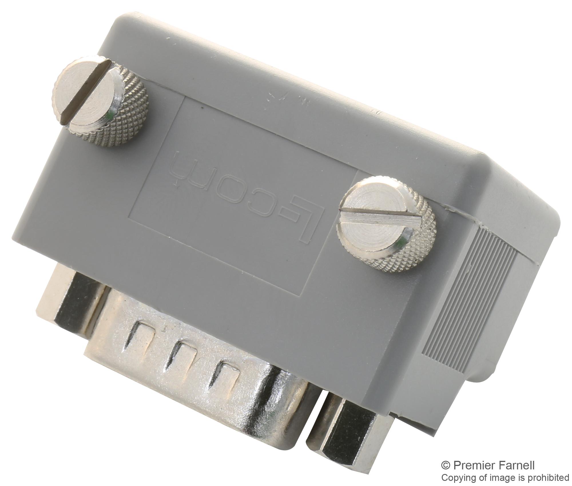 DG909MF2 - L-com - D Sub Connector Adapter, Right Angle, Low Profile | element14 Korea