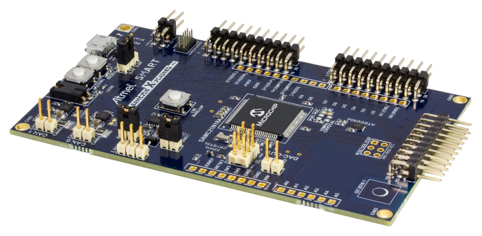 ATSAMC21N-XPRO - Microchip - Evaluation Kit, SAMC21N Xplained Pro MCU, Embedded Debugger ...