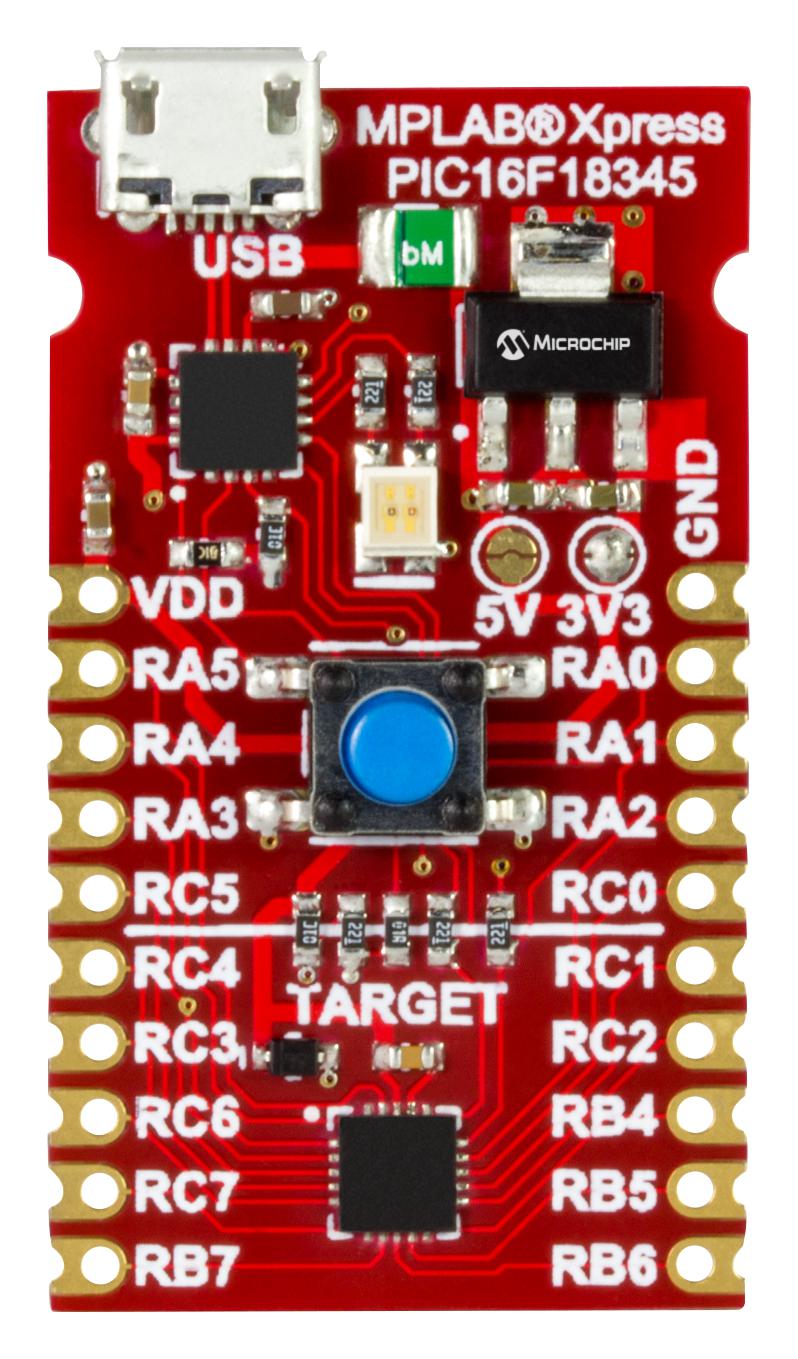 DM164141 - Microchip - Evaluation Board, PIC16F18345 MCU, MPLAB(R) Xpress | element14 Korea