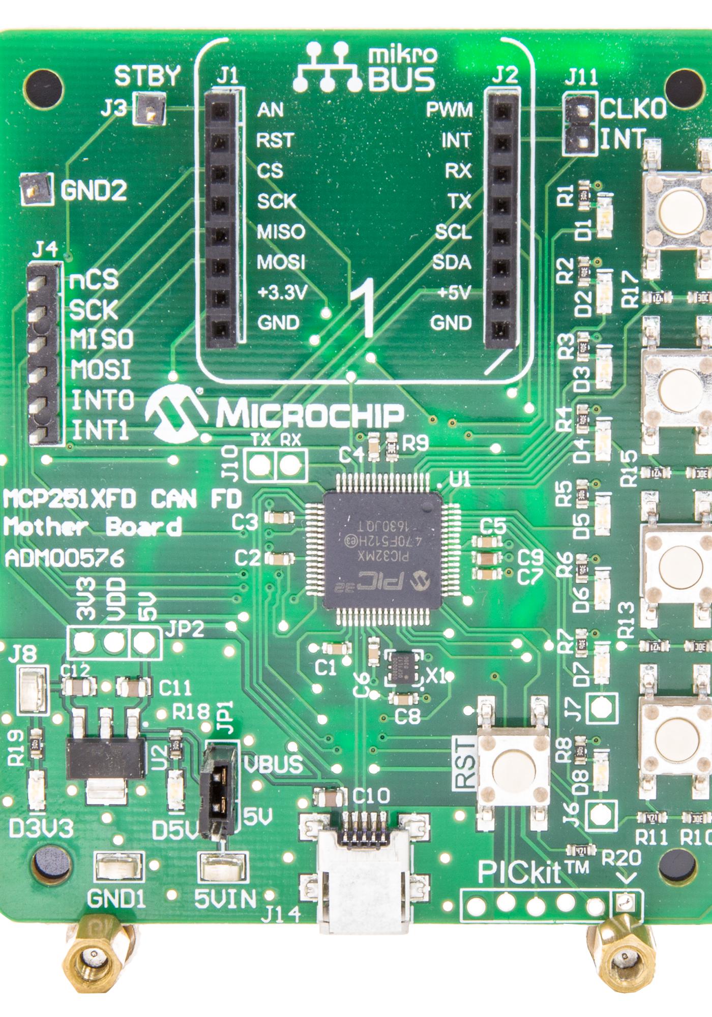 ADM00576 - Microchip - Evaluation Board, MCP2517FD Family CAN FD ... ADM00576 - Microchip - Evaluation Board, MCP2517FD Family CAN FD ...