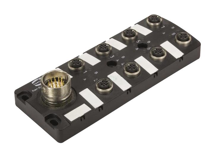 090700322200 - Harting - Sensor Distribution Box, M23 Connector - 19 Pole, M12 Connector - 5 ...