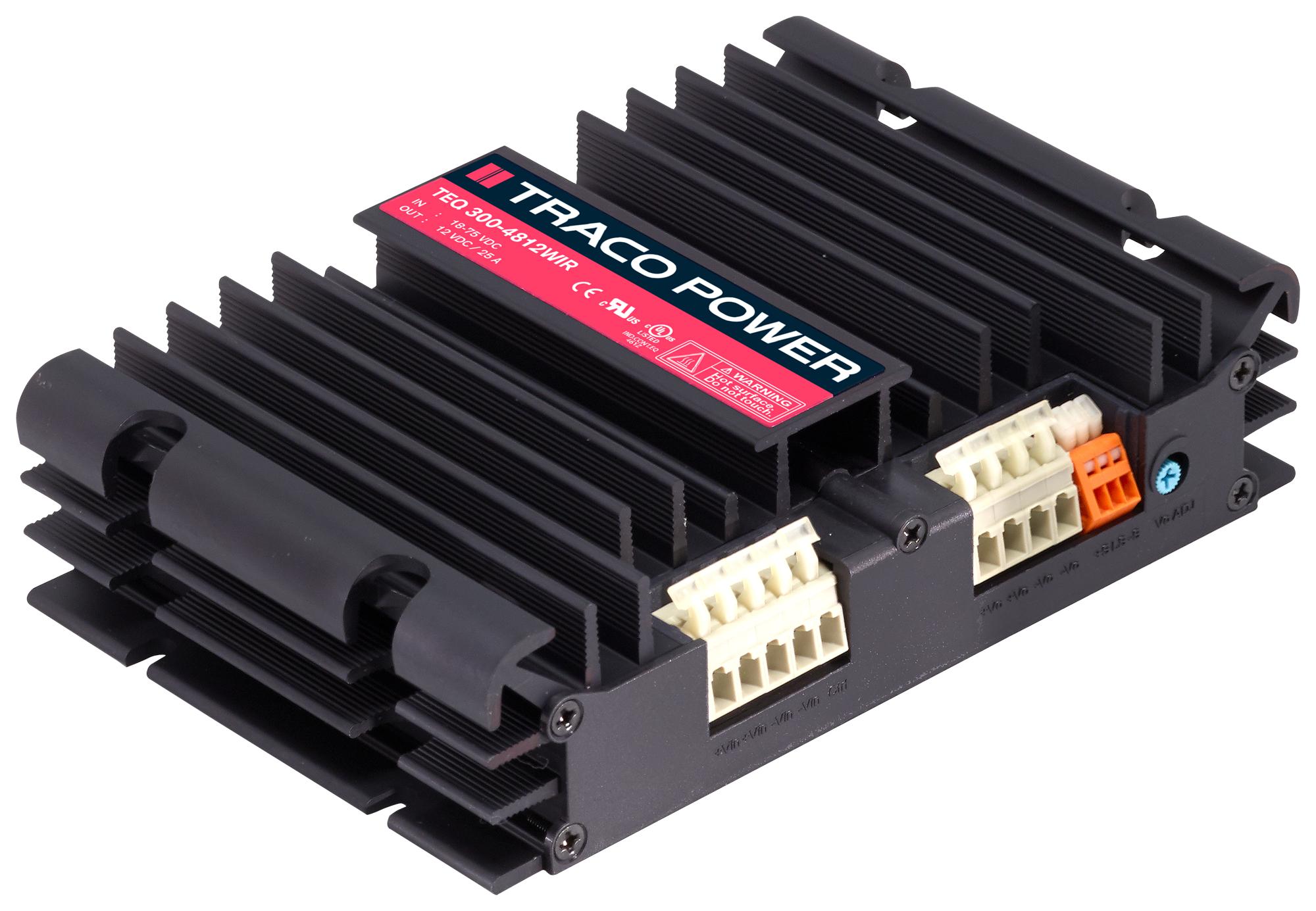 TEQ 300-4815WIR - Traco Power - Isolated Chassis Mount DC/DC Converter, Railway, 4:1 | element14 ...