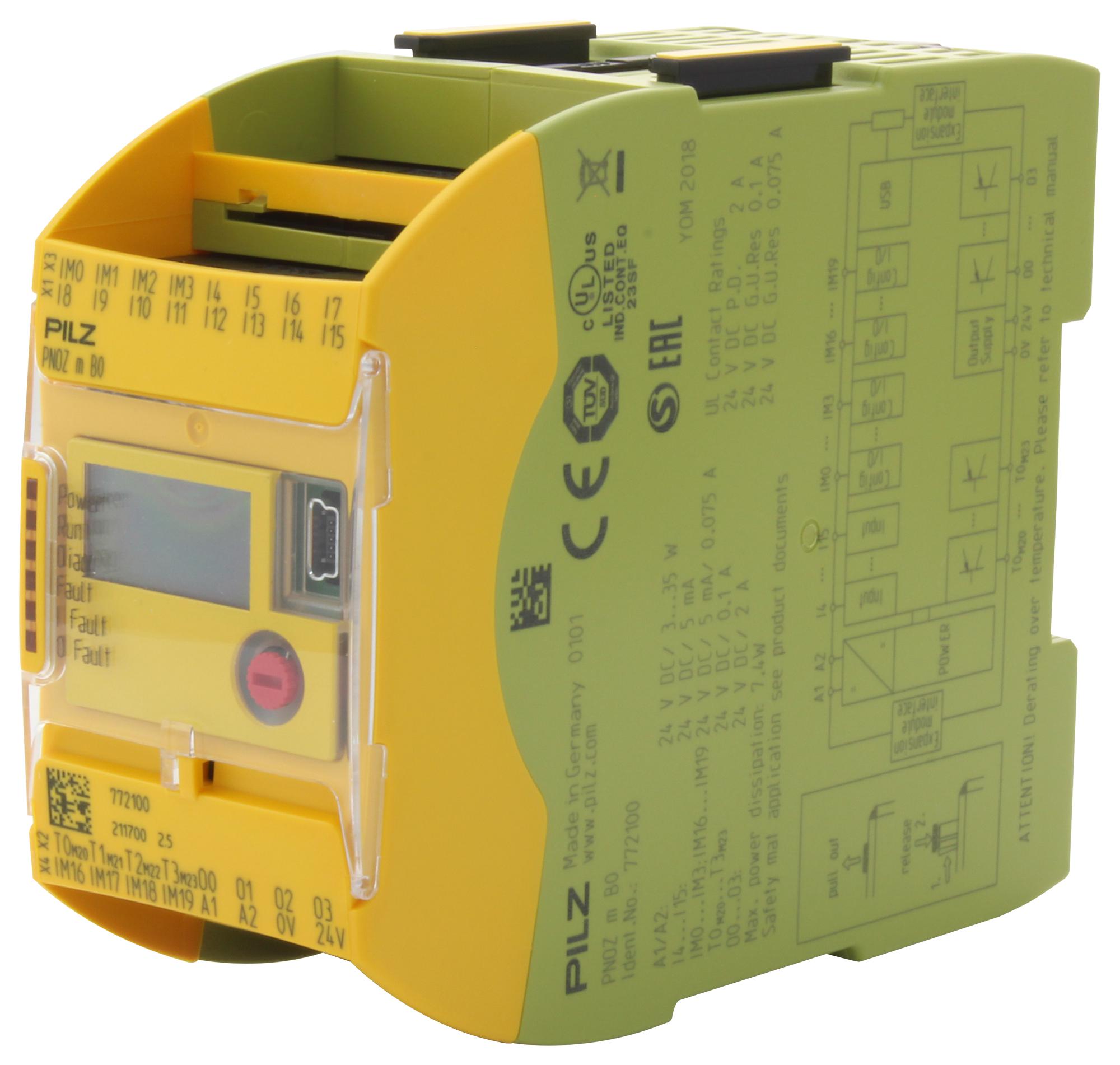 PNOZ M B0 - Pilz - Configurable Controller, PNOZmulti 2, 20 Inputs ...