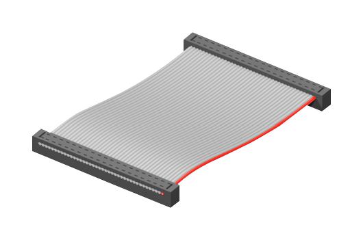 TCSD-10-D-02.00-01-N - Samtec - Ribbon Cable, IDC Receptacle to IDC ...