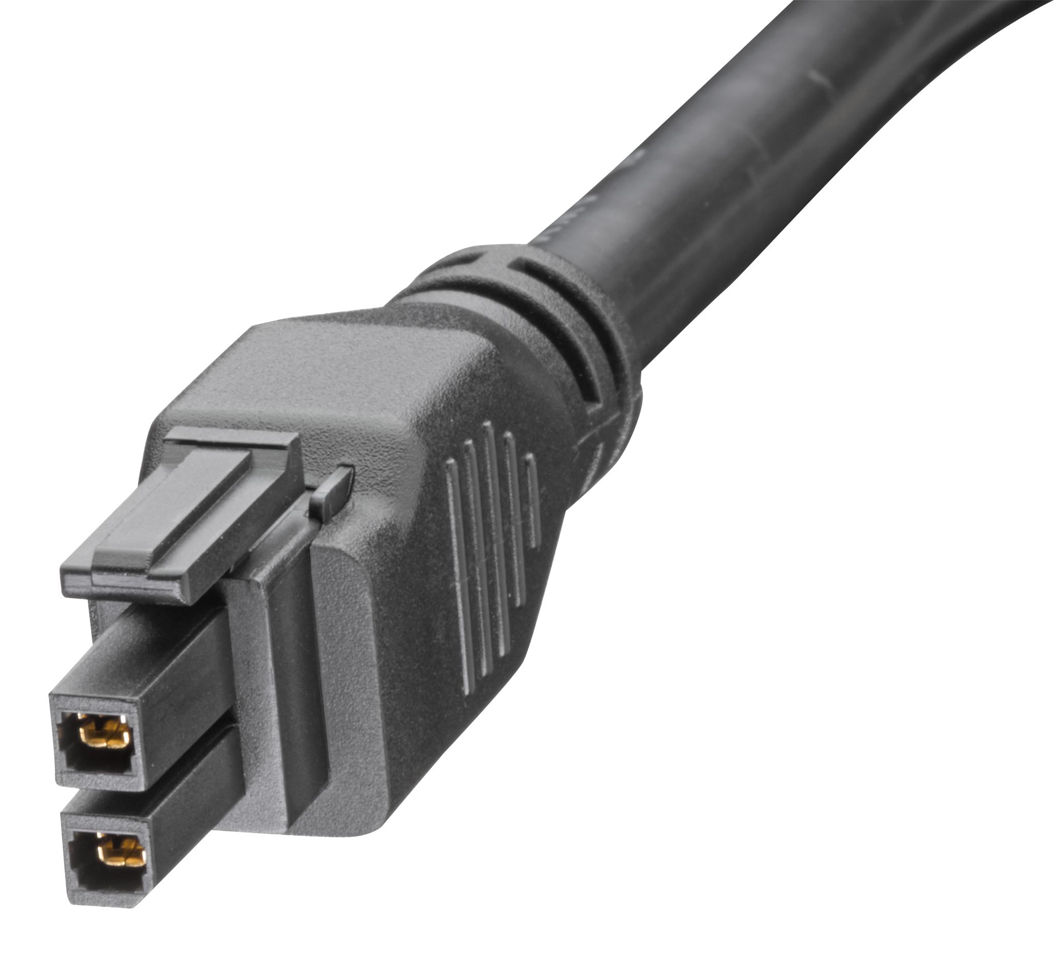 245136-0205 - Molex - Cable Assembly, Mega-Fit Receptacle to Mega-Fit Receptacle, 2 Ways ...