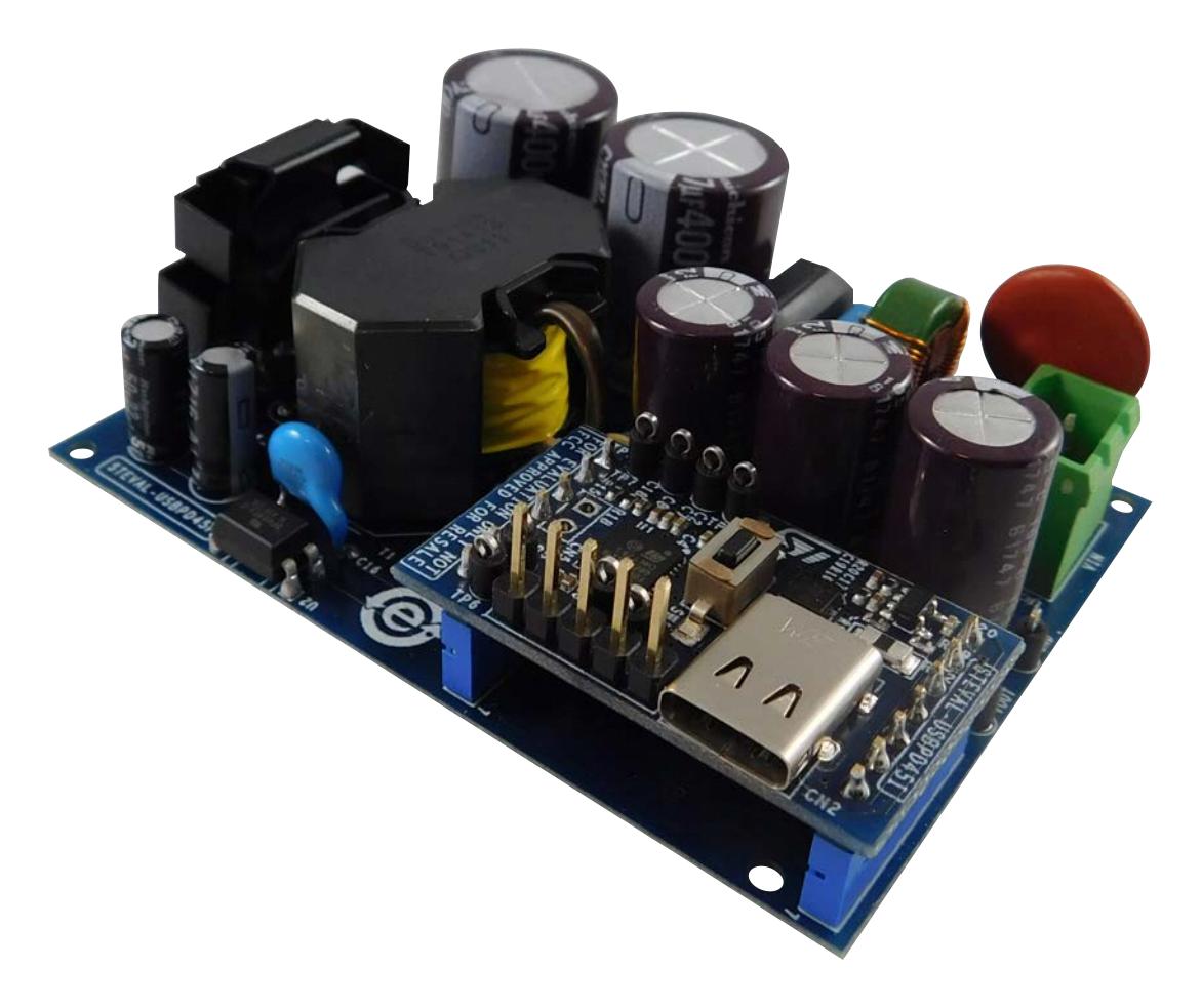 STEVAL-USBPD45C - Stmicroelectronics - Reference Design Board, USB Type-C Power Delivery ...