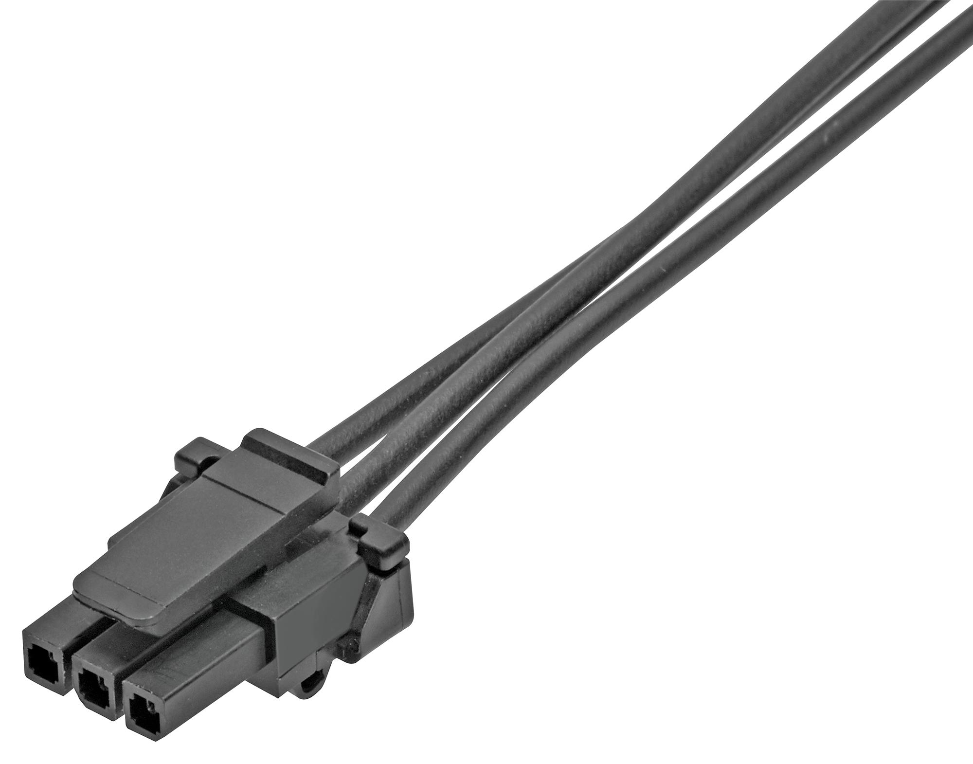 145132-0303 - Molex - Cable Assembly, Micro-Fit TPA Receptacle to Micro-Fit TPA Receptacle, 3 ...