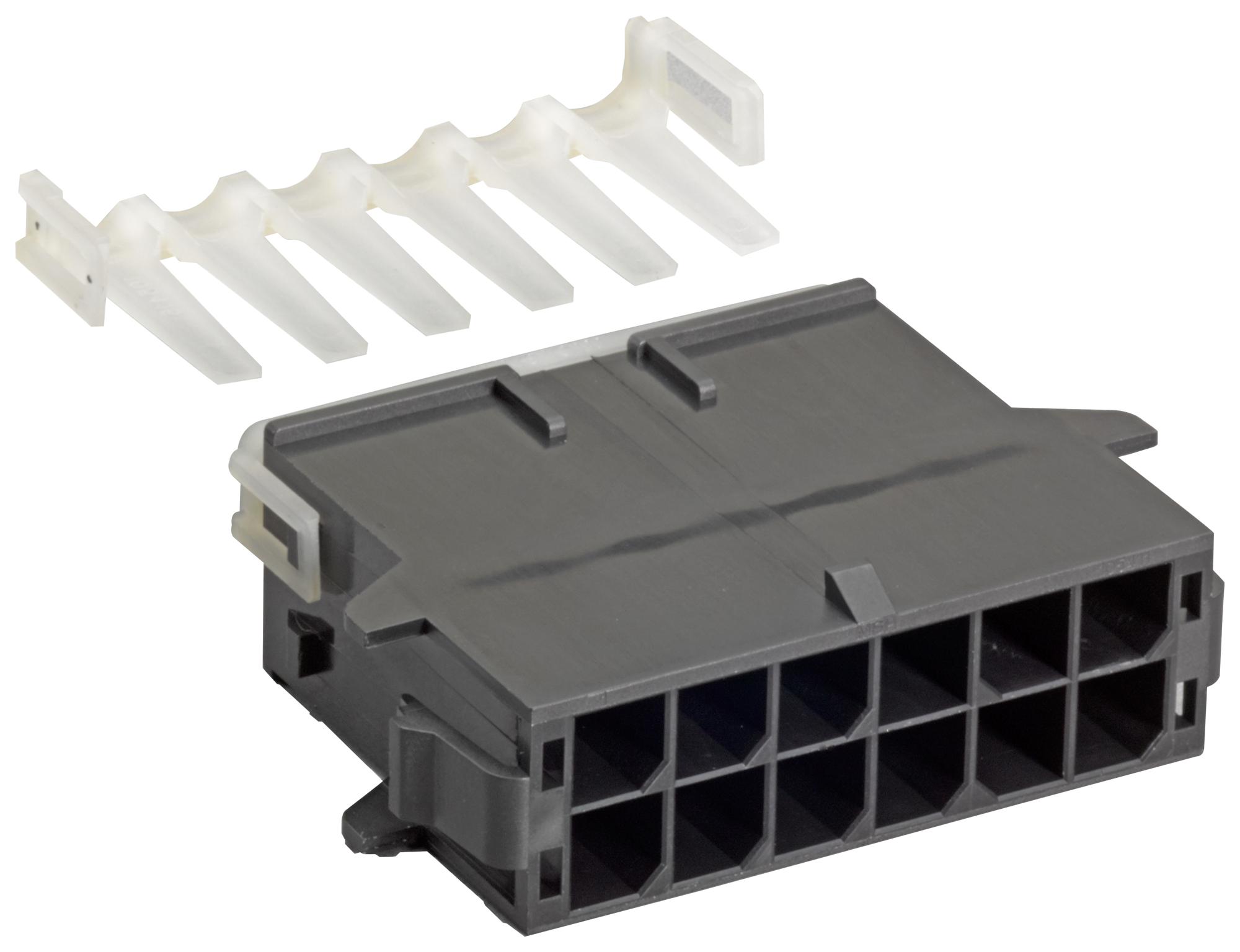 105411-1112 - Molex - Connector Housing, Mega-Fit 105411, Plug ...
