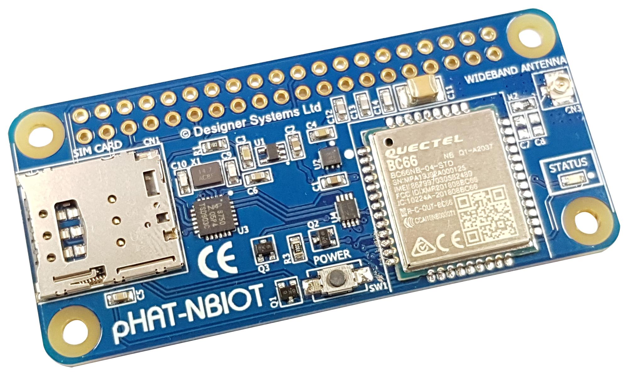 PHAT-NBIOT - Designer Systems - Modem Module, LTE Cat NB1, Raspberry Pi ...