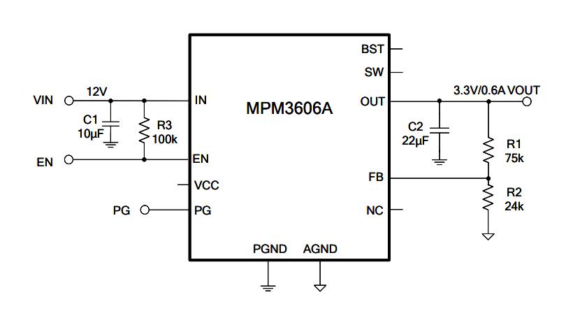 MPM3606AGQV-P - Monolithic Power Systems (mps) - DC/DC POL Converter, Adjustable, Sync Buck ...