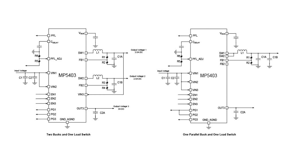 MP5403BGQBU-P - Monolithic Power Systems (mps) - Power Management IC, 2 ...