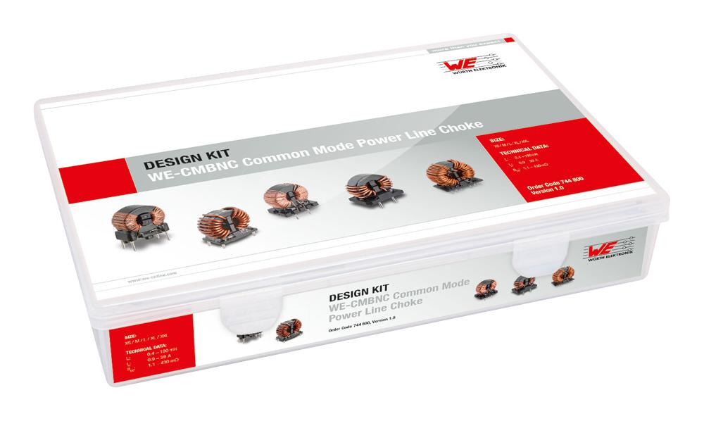 744800 - Wurth Elektronik - DESIGN KIT, COMMON MODE POWER LINE CHOKE ...