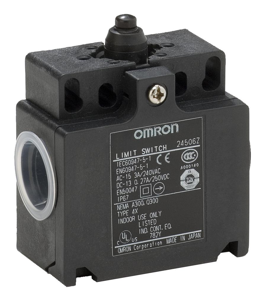 D4N-8131 - Omron Industrial Automation - Limit Switch, Top Plunger, SPST-NO | element14 Korea