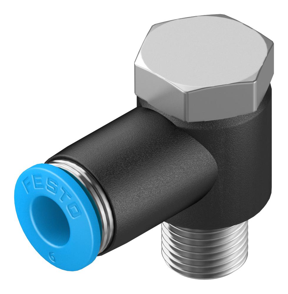 QSLV-1/8-6 - Festo - Pneumatic Fitting, Push-In L-Fitting, R1/8 | element14 Korea