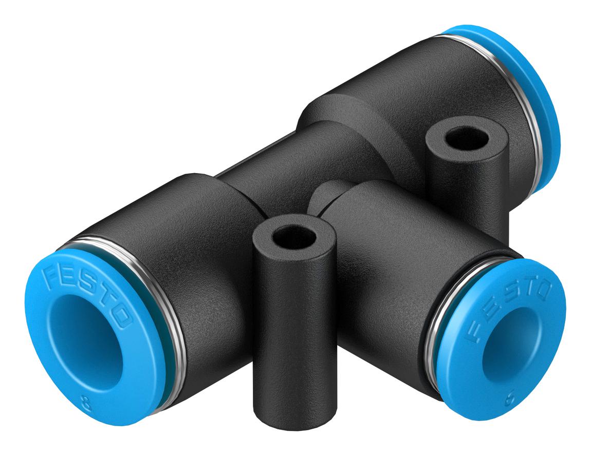 QST-8-6 - Festo - Pneumatic Fitting, Push-In T-Fitting, 14 bar | element14 Korea