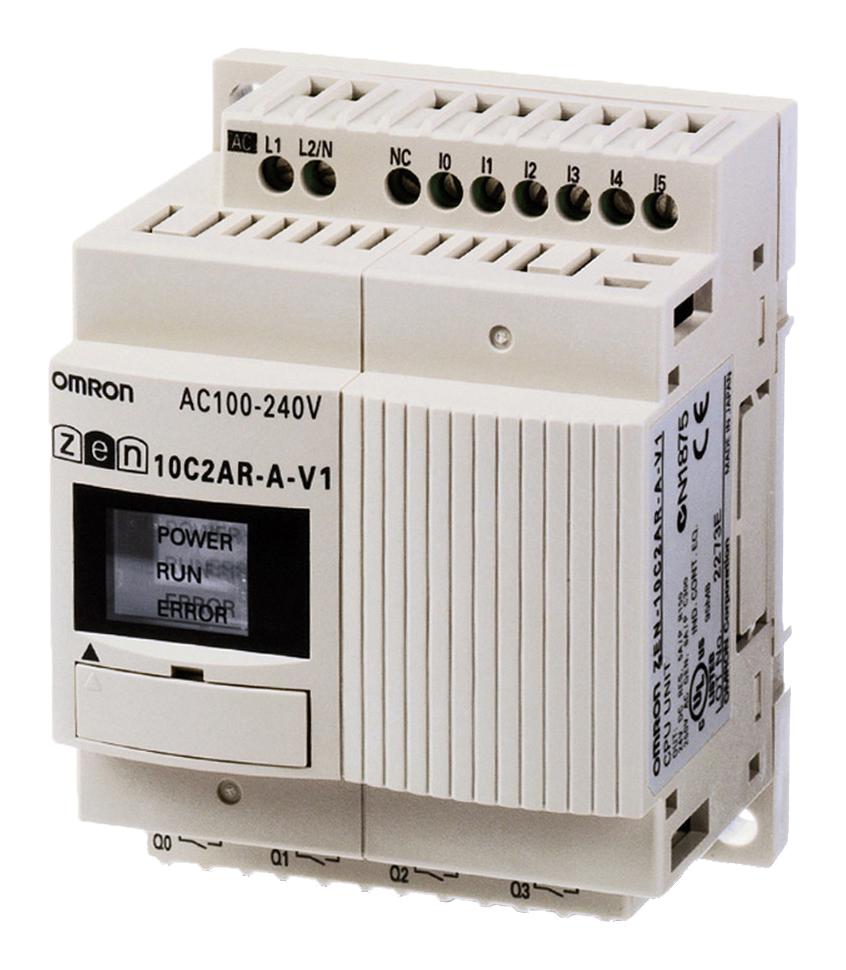 ZEN-10C2AR-A-V2 - Omron Industrial Automation - PLC Controller, 10 I/O, DIN Rail | element14 Korea