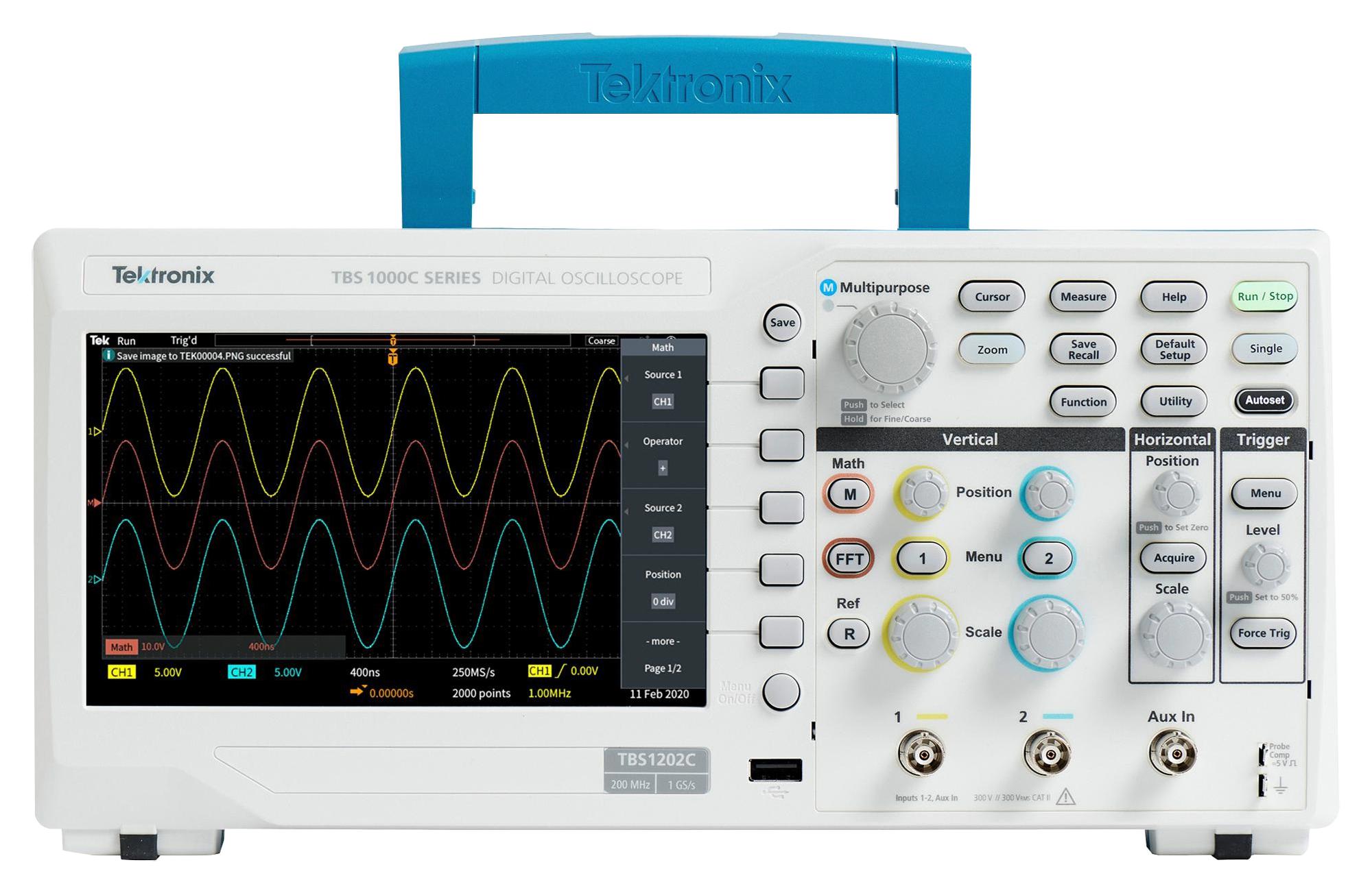 TBS1052C - Tektronix - Digital Oscilloscope, TBS1052C, TBS1000C Series | element14 Korea