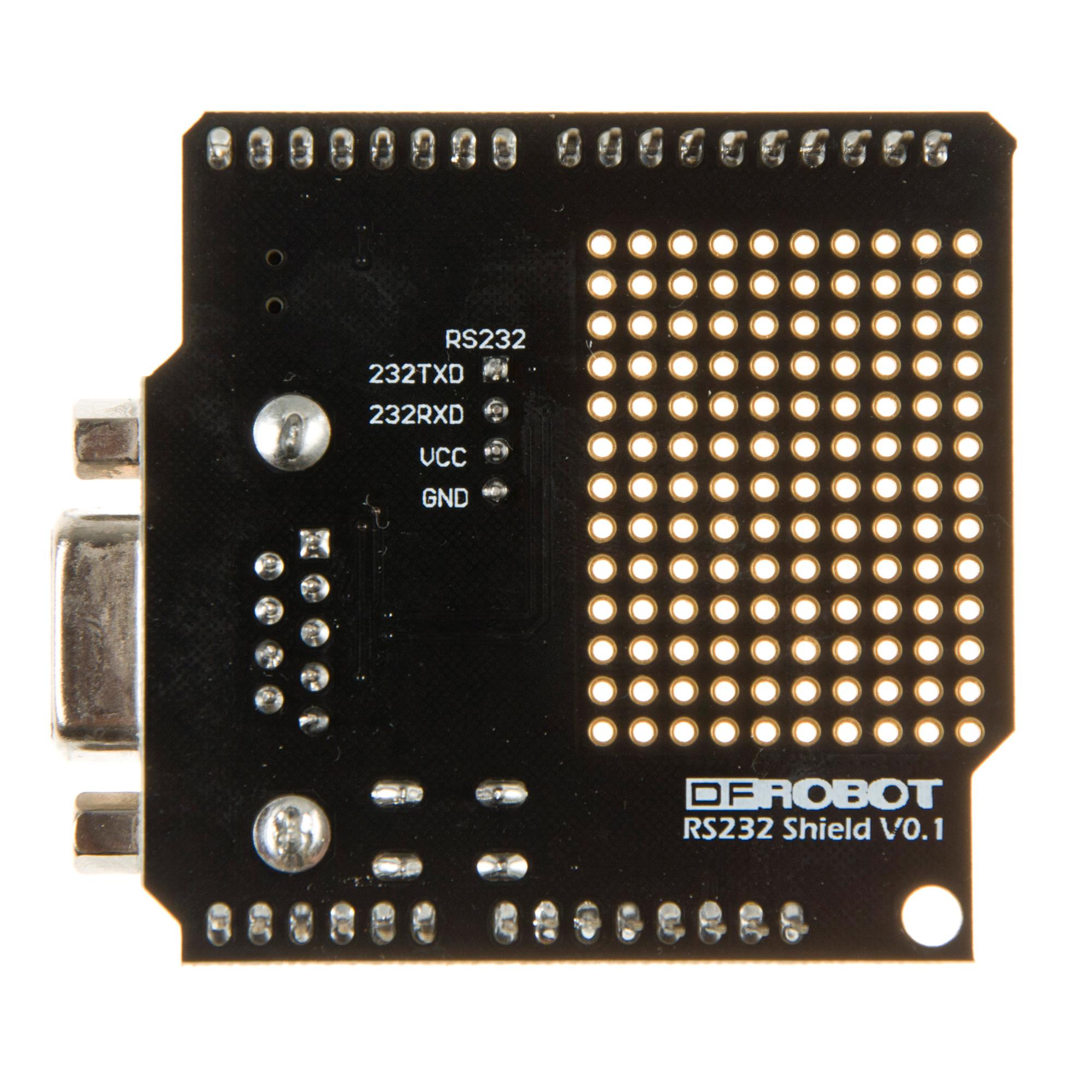 DFR0258 - Dfrobot - RS232 Shield, MAX3232, For Arduino Development Boards | element14 Korea