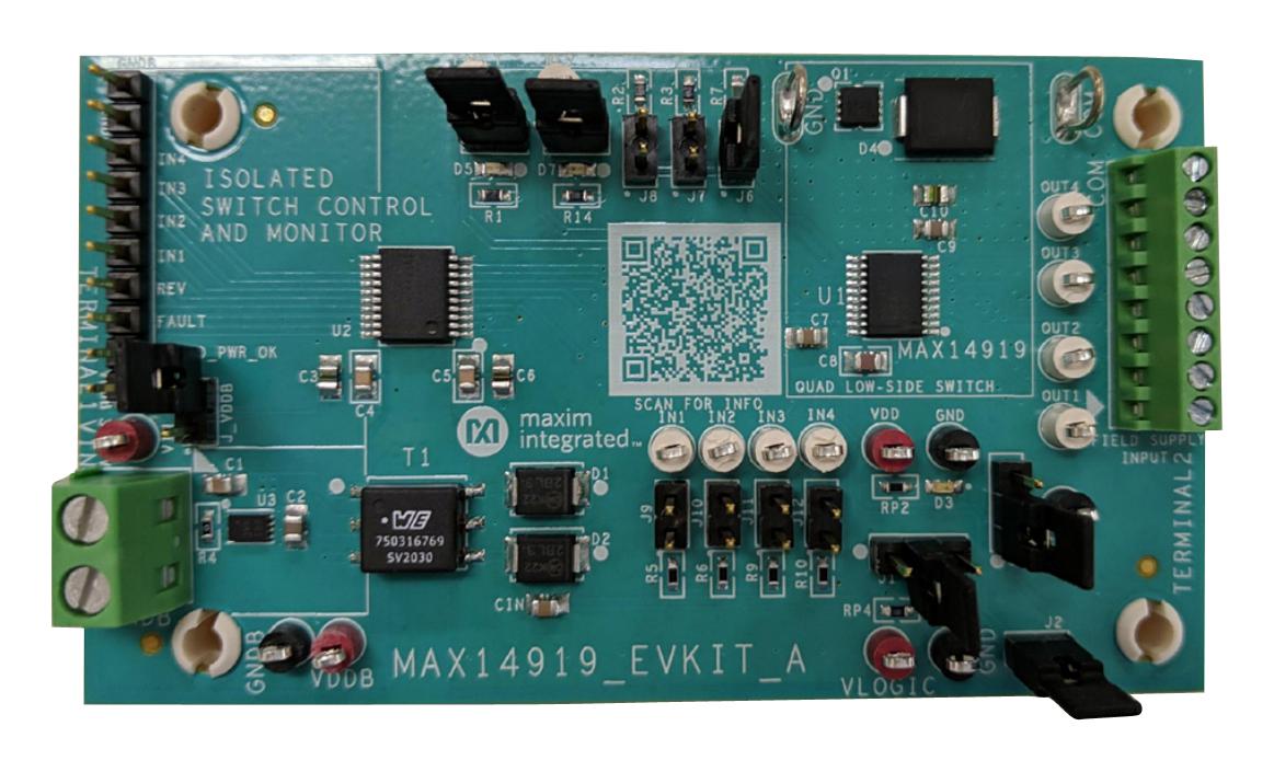 MAX14919EVKIT# - Analog Devices - Evaluation Board, MAX14919, Power Management - Load Switch ...