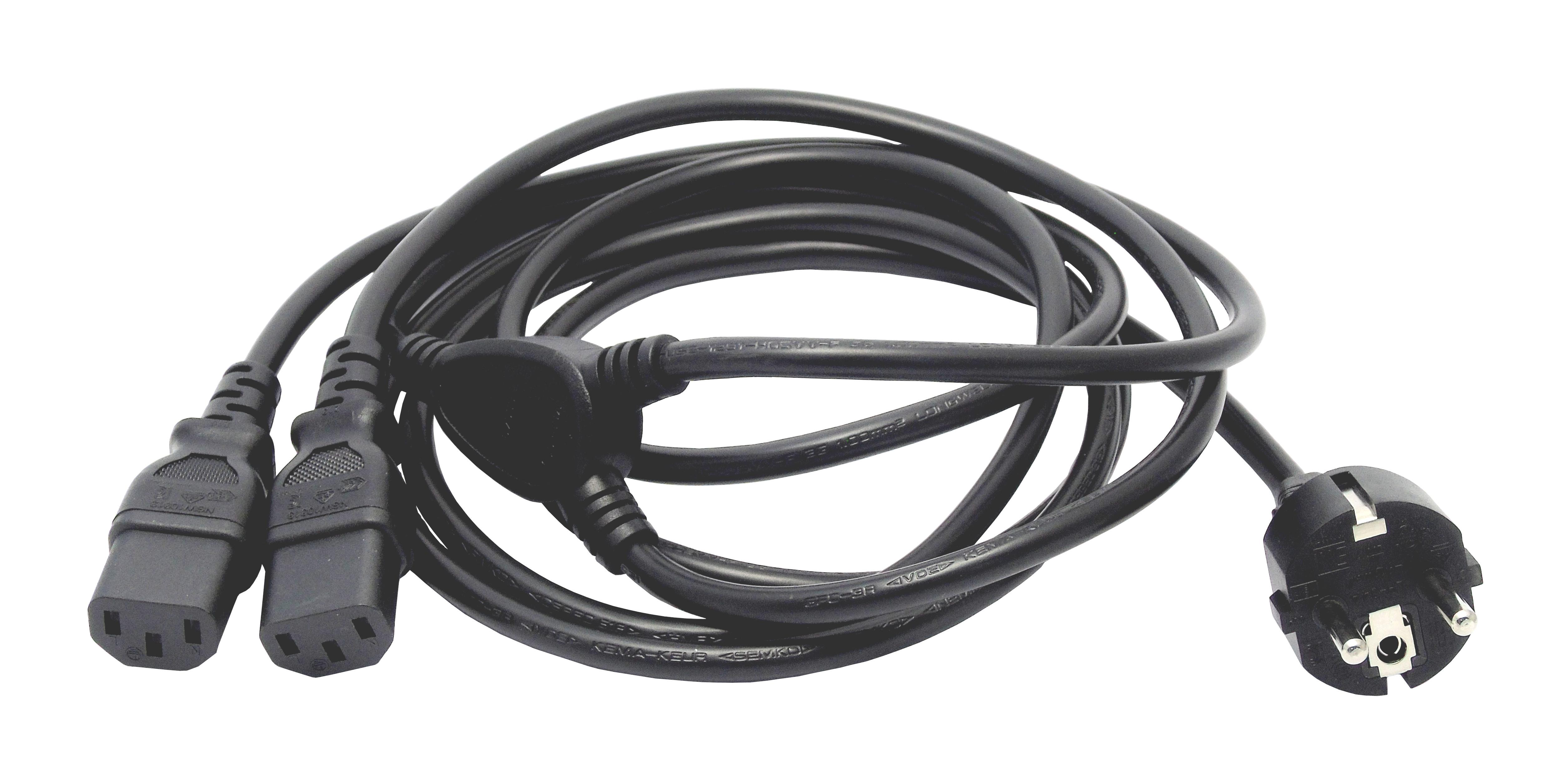 GW-151737 - Multicomp Pro - Mains Power Cord, CEE 7/7 Plug to 2x IEC ... GW-151737 - Multicomp Pro - Mains Power Cord, CEE 7/7 Plug to 2x IEC ...